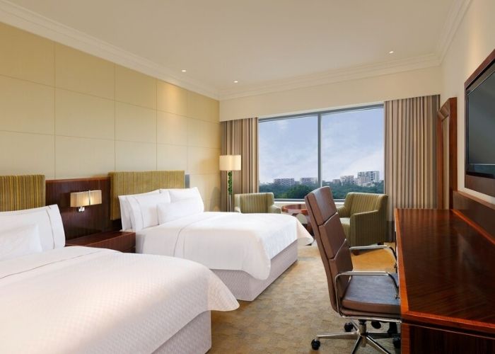 Deluxe Room, Guest room, 2 Twin Single Bed(s), City view